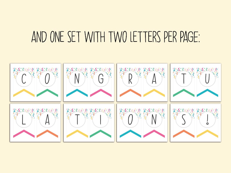 Printable Congratulations Banner Congratulations Bunting - Etsy