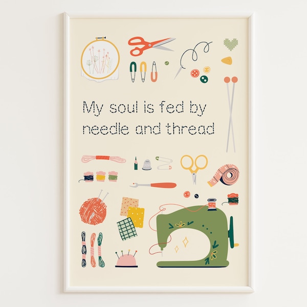 Sewing Poster - Etsy