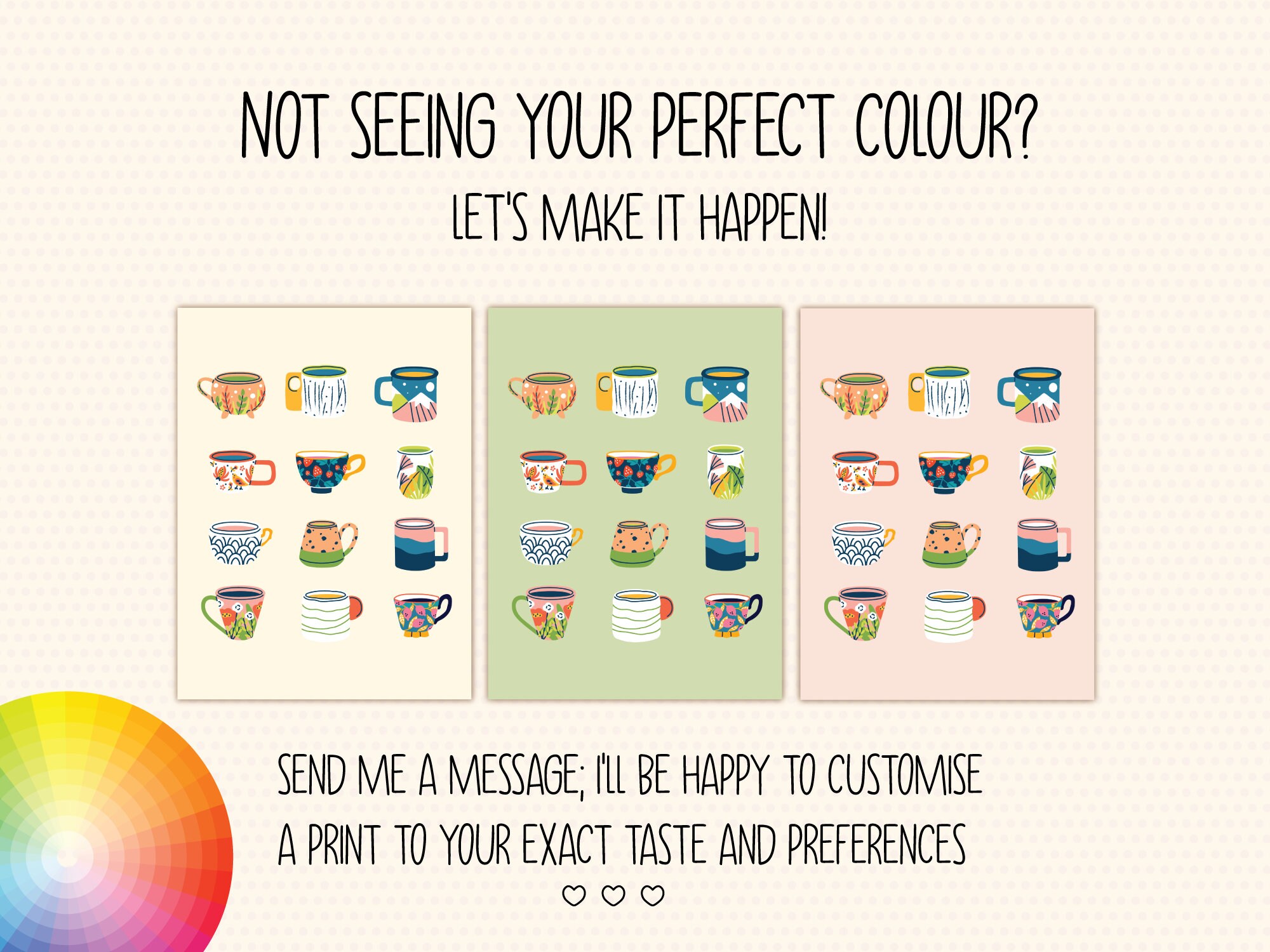 PRINTABLE | Tea/coffee Print | Mugs | Teacups | Scandi Style | Mid ...