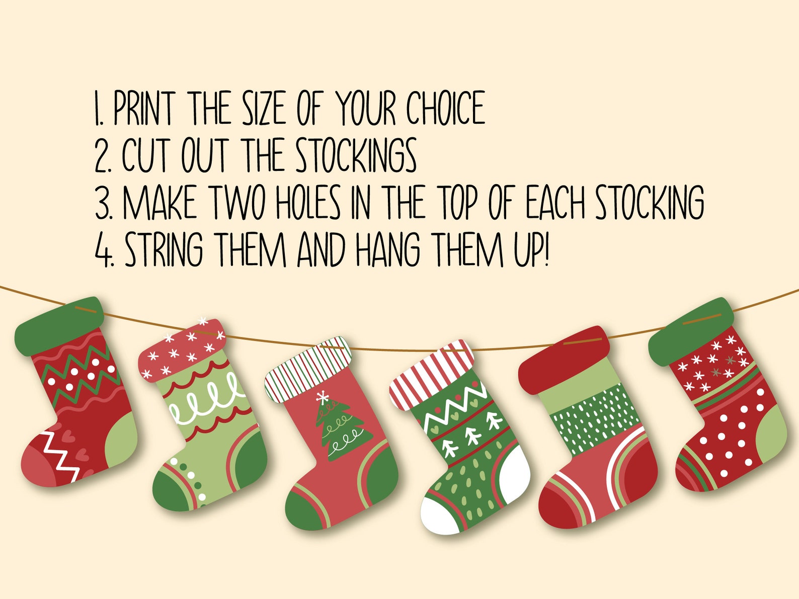 Printable Christmas Banner Printable Christmas Bunting - Etsy