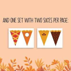Printable Pie Garland | Pie Banner | Thanksgiving Decorations | Autumn ...