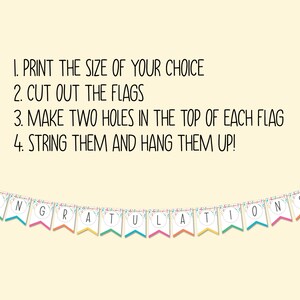 Printable Congratulations Banner | Congratulations Bunting | Pennants ...