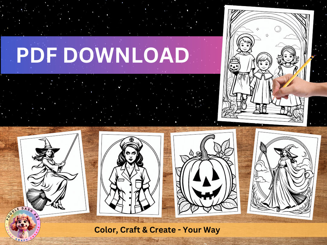Haunted Halloween Magic: Coloring Book for Relaxing and Mindfulness by ...