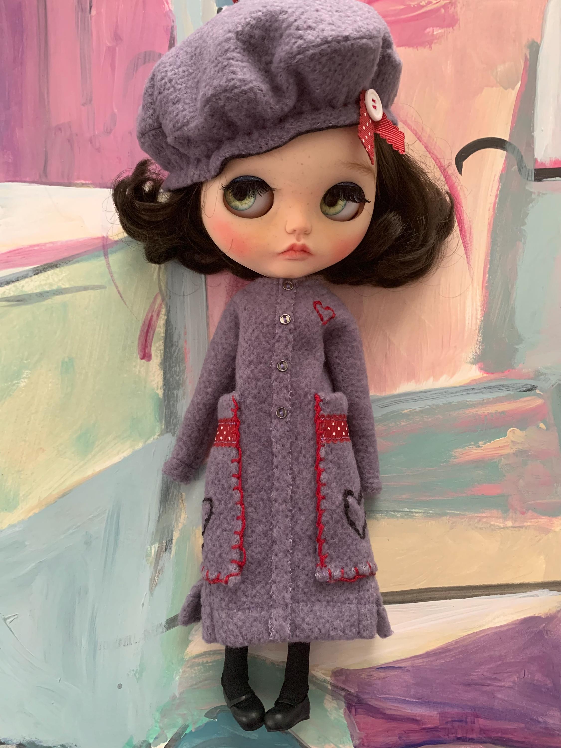 Blythe Doll Sweater Dress Coat With Hat and Purse Outfit - Etsy