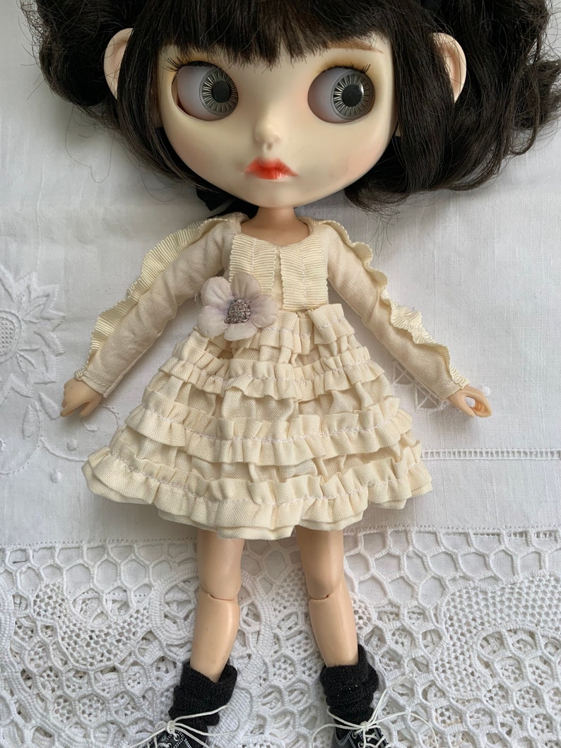 BLYTHE Dress Pleated Beige Dress With Scrunch Socks - Etsy