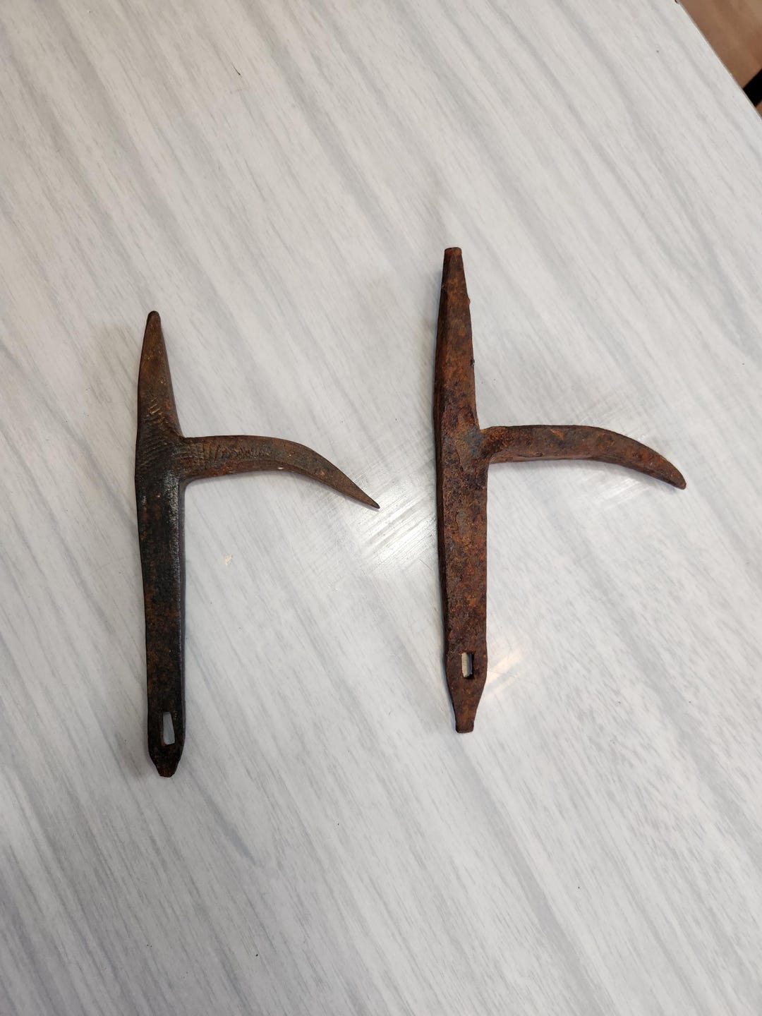 Two Antique Fireman's Pike Pole Hook - Handforged Tools - Etsy