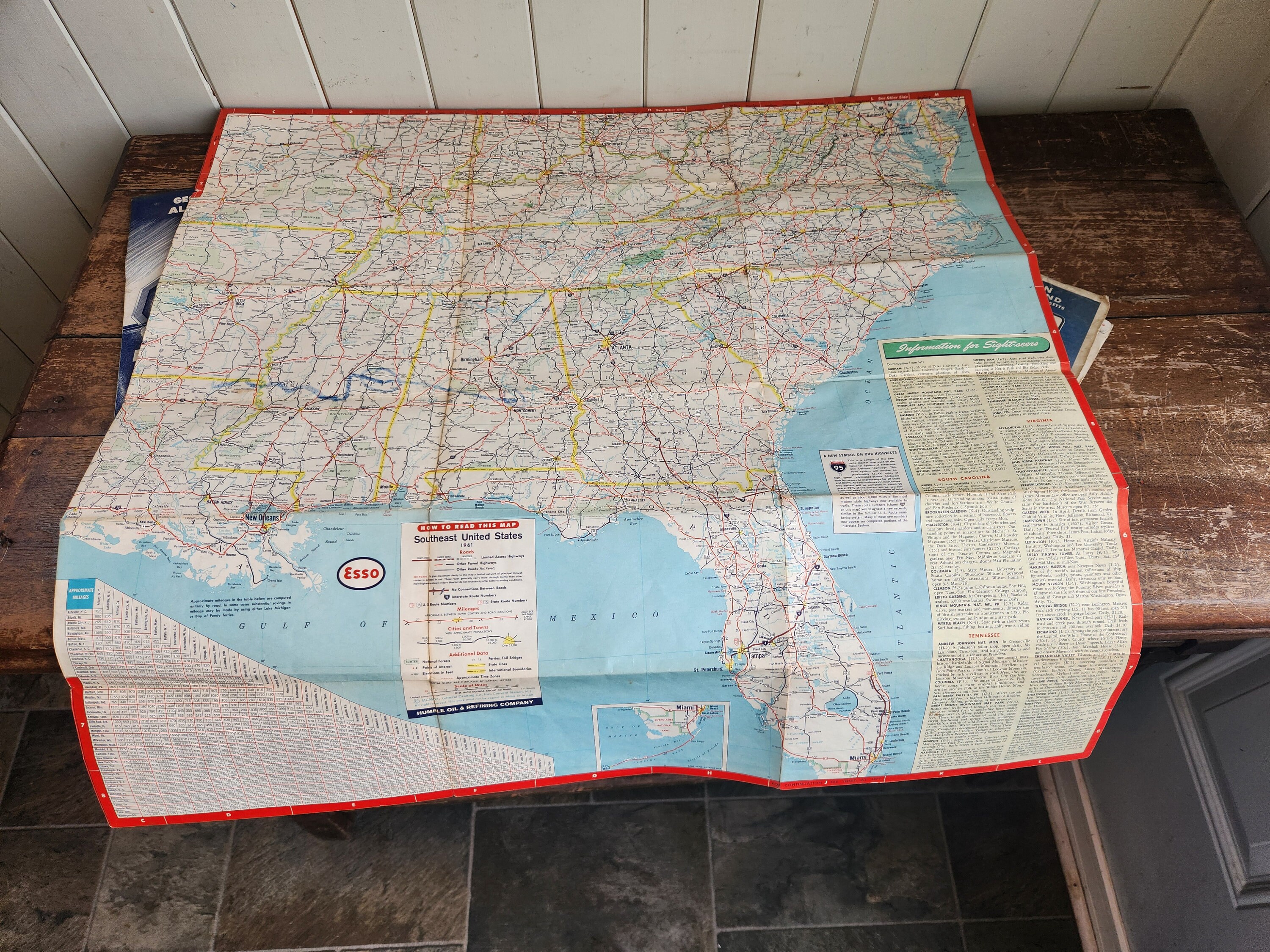 Vintage 1940/60s Maps and Bus Route Phamplet USA - Etsy