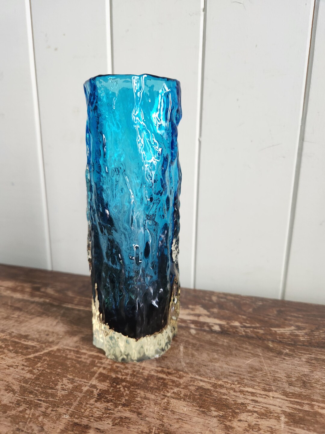 Amazing 1970s Bark Textured Vase Tajima Glass Japan, Handcrafted - Etsy