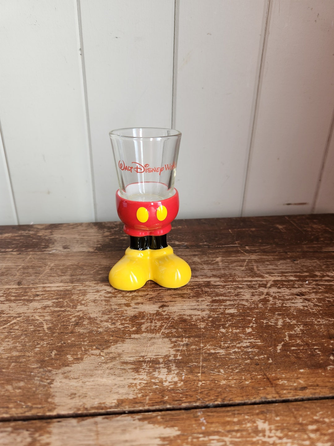 Vintage Walt Disney World Mickey Mouse Shot Glass - Etsy