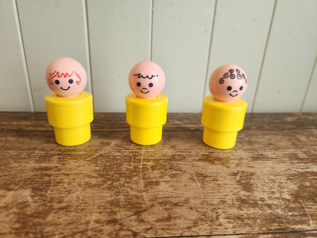 Three Vintage 1974 Plastic Fisher Price People Toys - Etsy