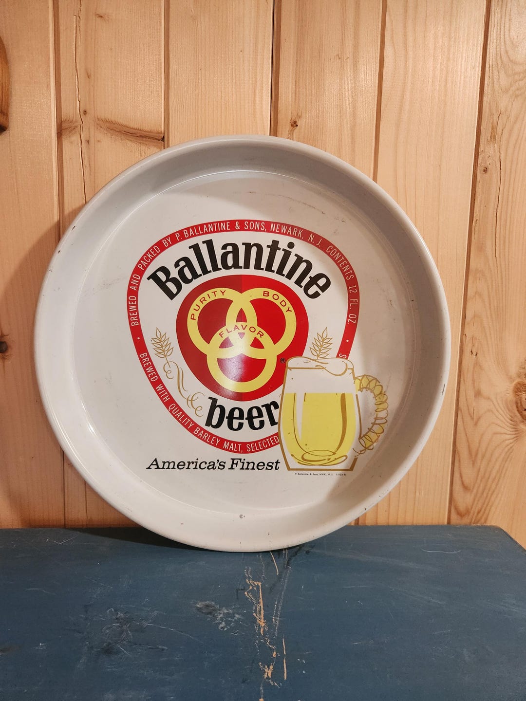 Vintage 1960s Ballantine Beer 13 Metal Serving Tray - Etsy