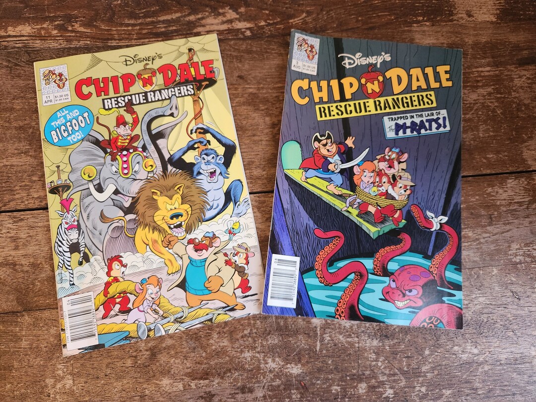 Set of 2 Vintage 1990s Chip N' Dale Rescue Rangers Magazines - Etsy