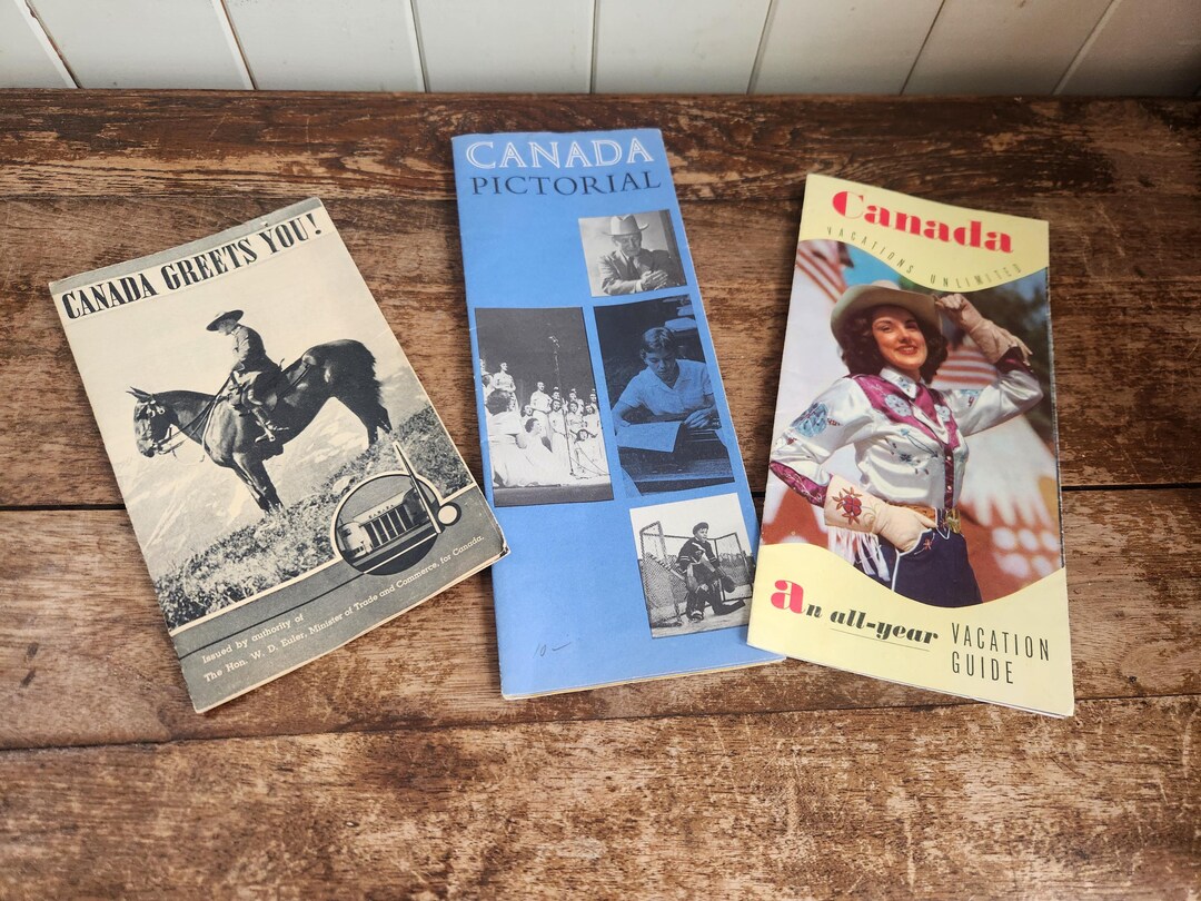 Vintage Canadian Tourist Phamplet and Map - Etsy