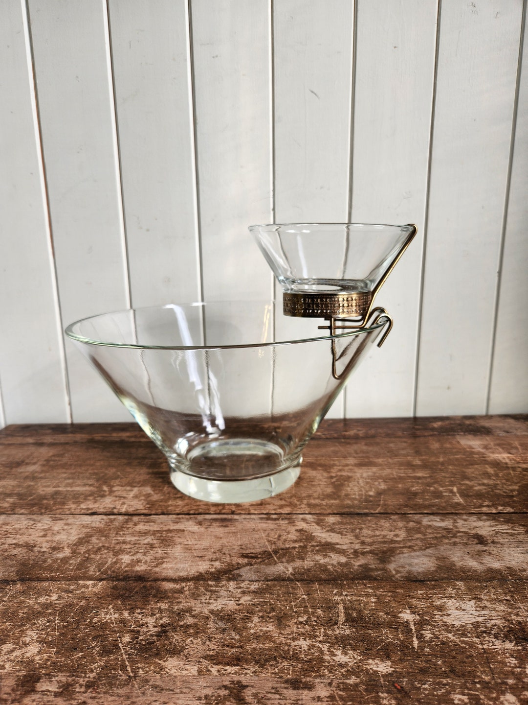 Vintage 1960s Chip Ans Dip Bowl Set- Mid Century Modern - Etsy