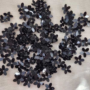 FLOWER SHAPED SEQUINS Translucent White 10mm Cupped for Beading Wedding ...