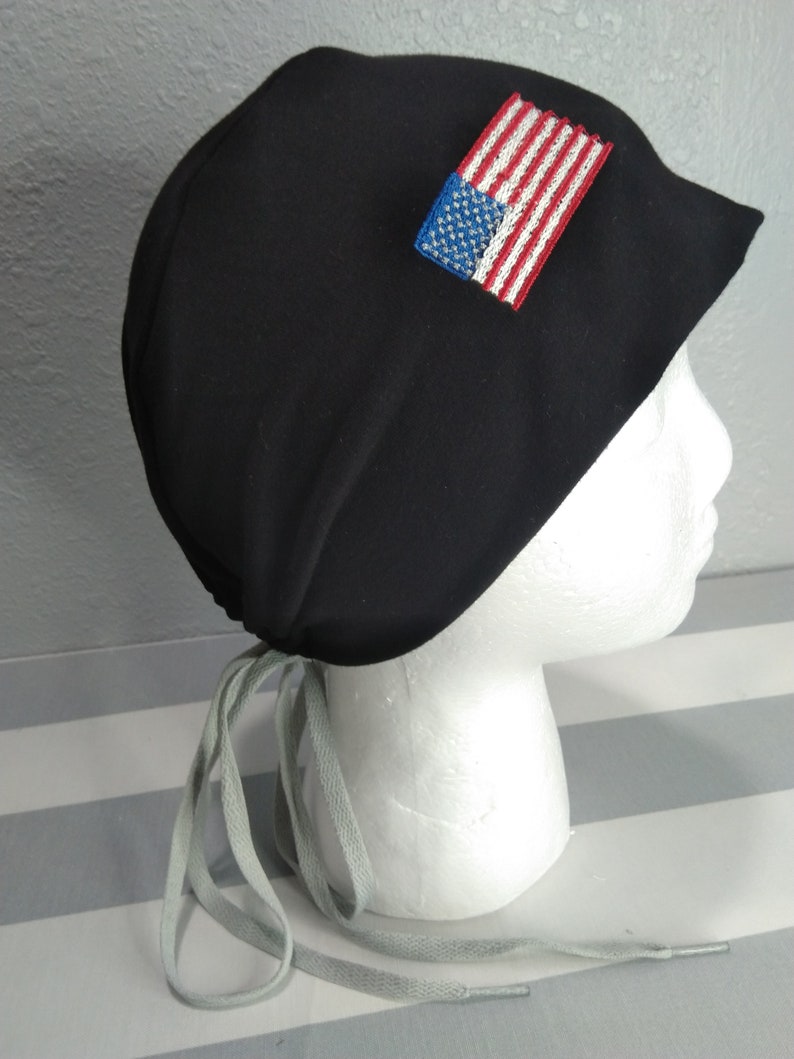 USA FLAG NURSES Patriotic Embroidered Scrub Cap Cute Surgery Cap ...