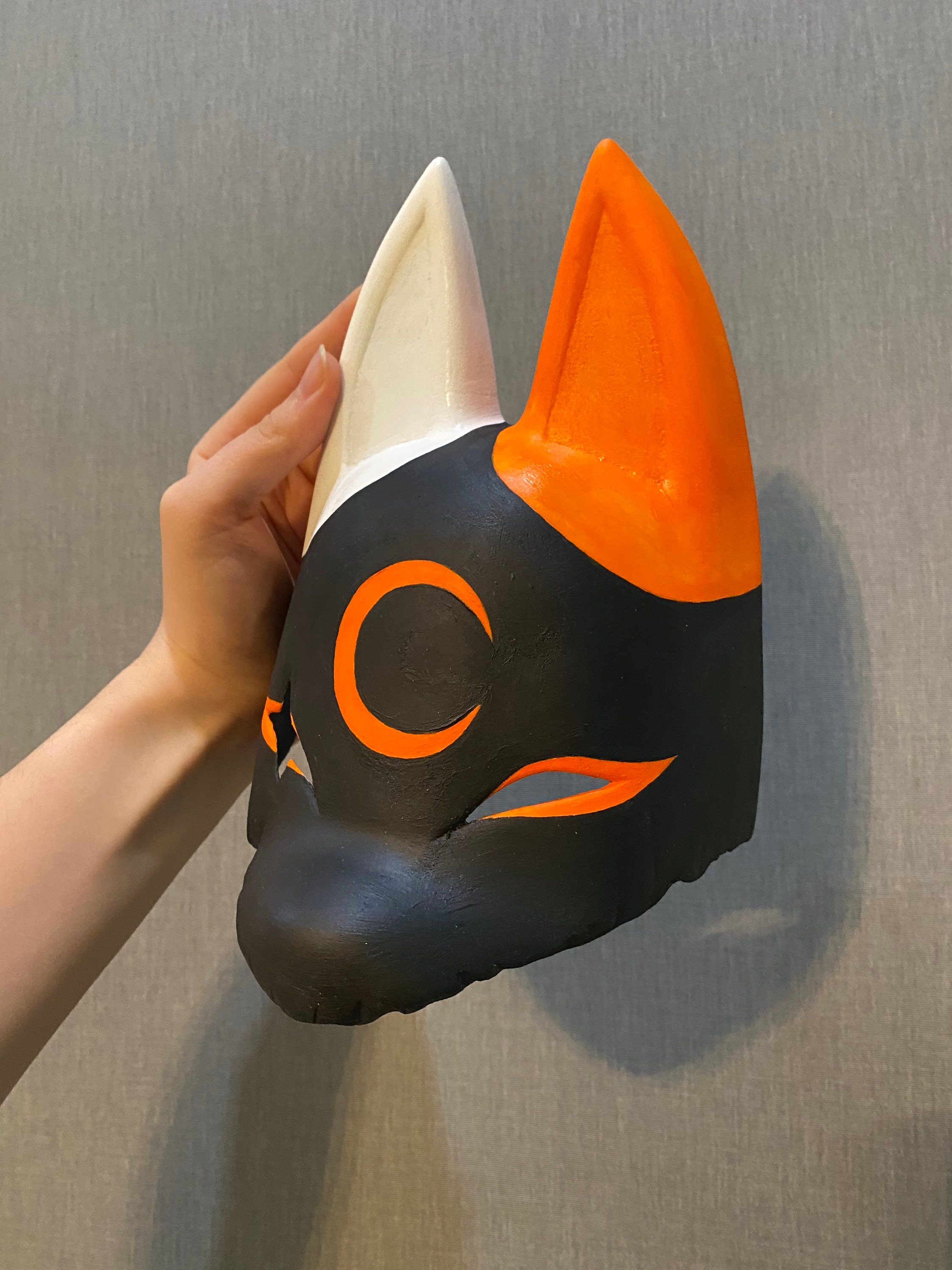 Kitsune Mask Fox Cosplay Mask Mask Replica Mask - Etsy