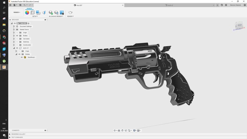 McCree Deadlock Gun 3D model for 3D Print Overwatch | Etsy