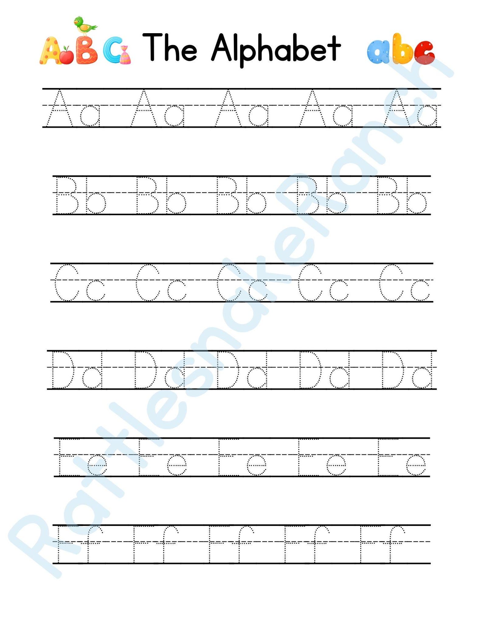 INSTANT DOWNLOAD - Printable Homeschool Preschool Kindergarten Alphabet ...