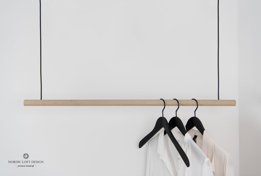 Clothes Rail Hanging Wardrobe Oak With Sailing Rope Hanging Wardrobe ...