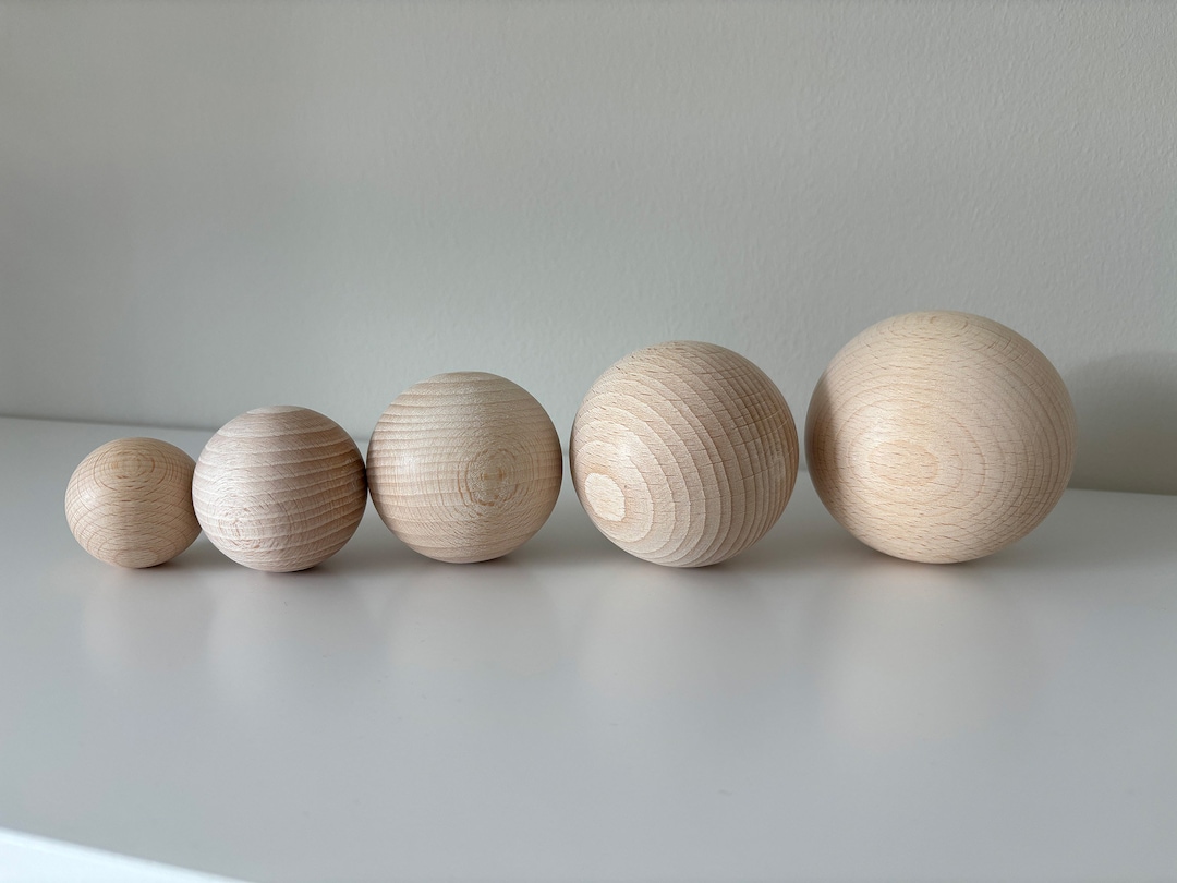 Wooden Ball Made of Beech 40, 50, 60, 70, 80 Mm Natural Untreated - Etsy UK