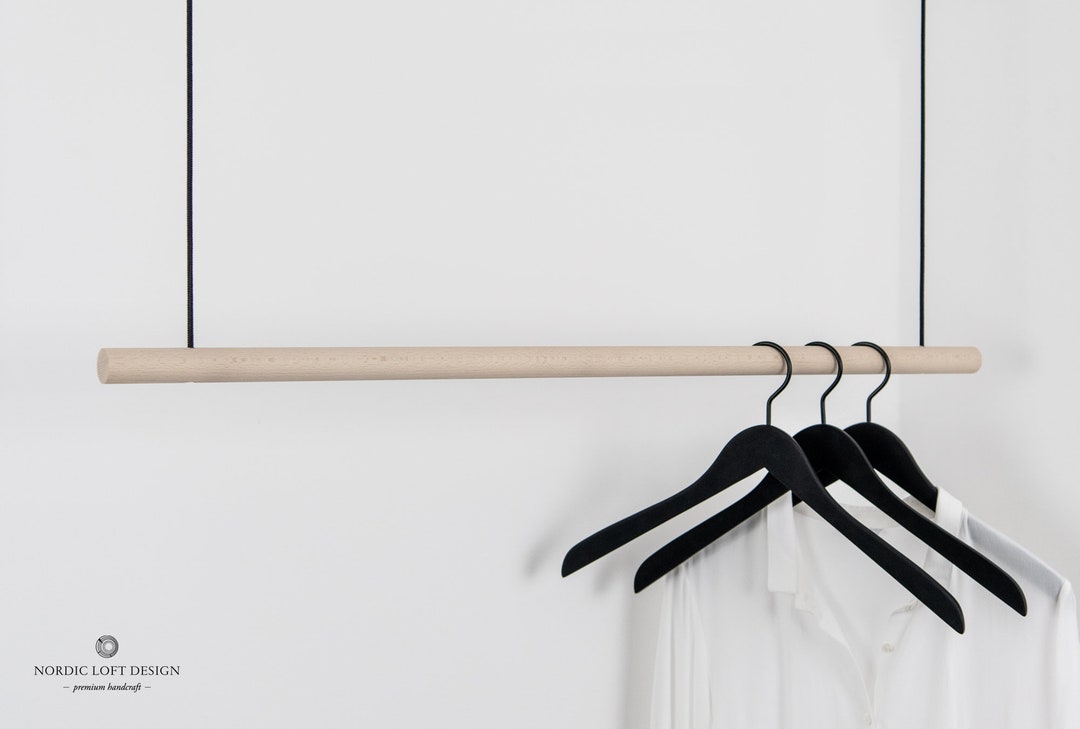 Clothes Rail Hanging Wardrobe Beech With Sailing Rope Hanging Wardrobe ...