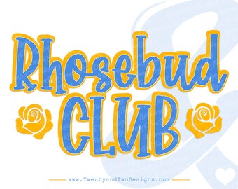 Rhosebud Club Svg - Etsy