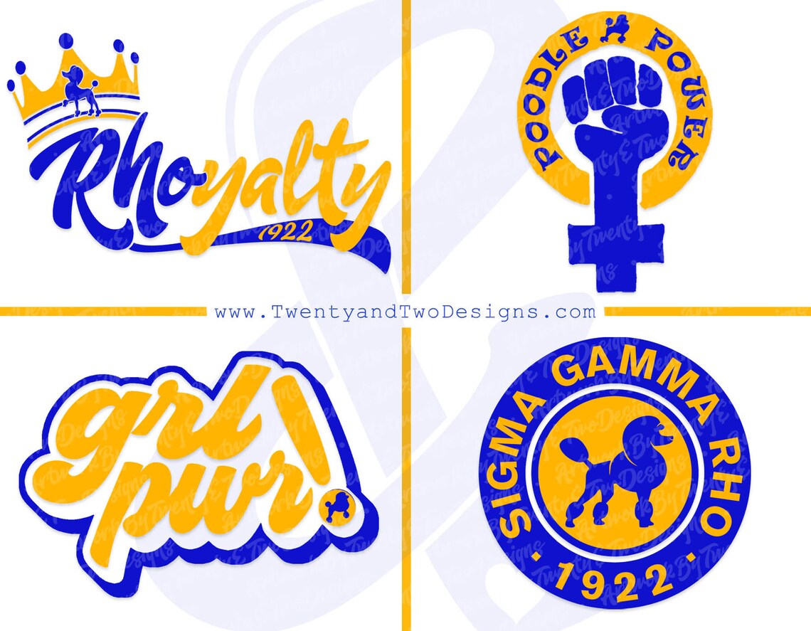 Sgrho Poodle Svg Sgrho Paraphernalia Rhoyal Svg Sigma Gamma - Etsy