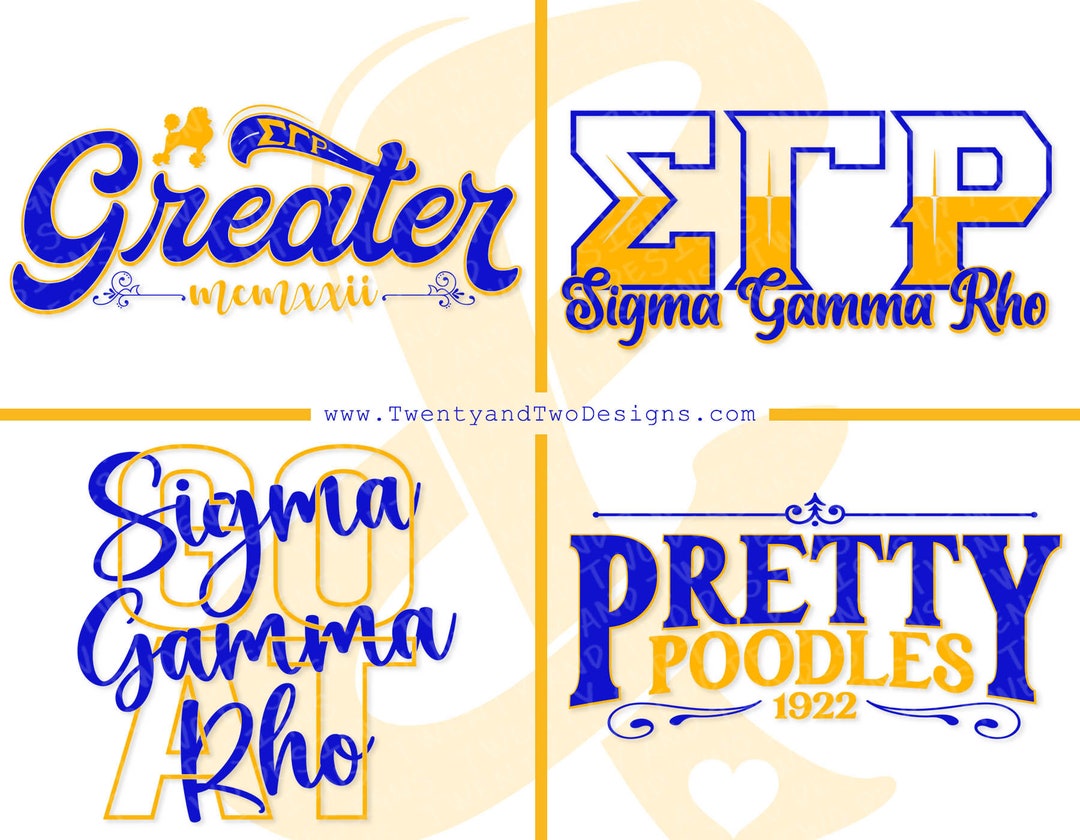 Sigma Gamma Rho Svg Sgrho Svg Pretty Poodle Svg Rhoyalty - Etsy