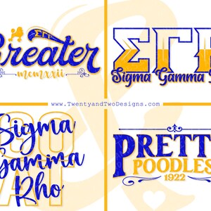 Sigma Gamma Rho Svg Sgrho Svg Pretty Poodle Svg Rhoyalty - Etsy