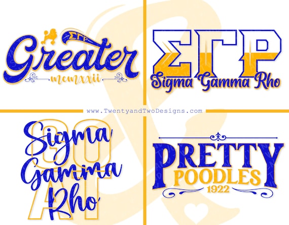 Sigma Gamma Rho Svg Sgrho Svg Pretty Poodle Svg Rhoyalty - Etsy