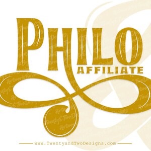 Philo Affiliate Svg Philos Svg Sgrho Philos Philo Club Svg | Etsy