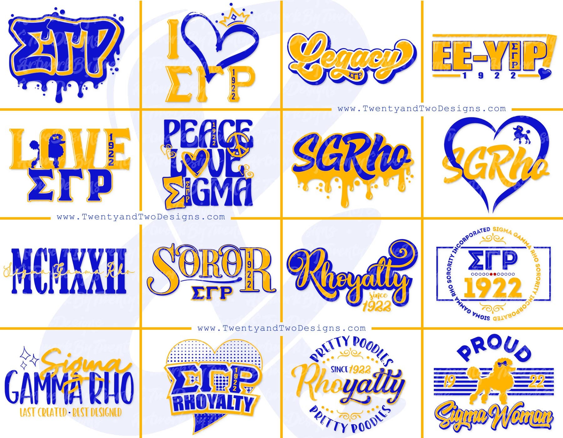 Sigma Gamma Rho Svg SGRho Svg Pretty Poodle Svg Rhoyalty - Etsy España