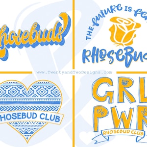 Rhosebuds Svg Rhosebud Club Svg Sgrho SVG Sigma Gamma Rho | Etsy