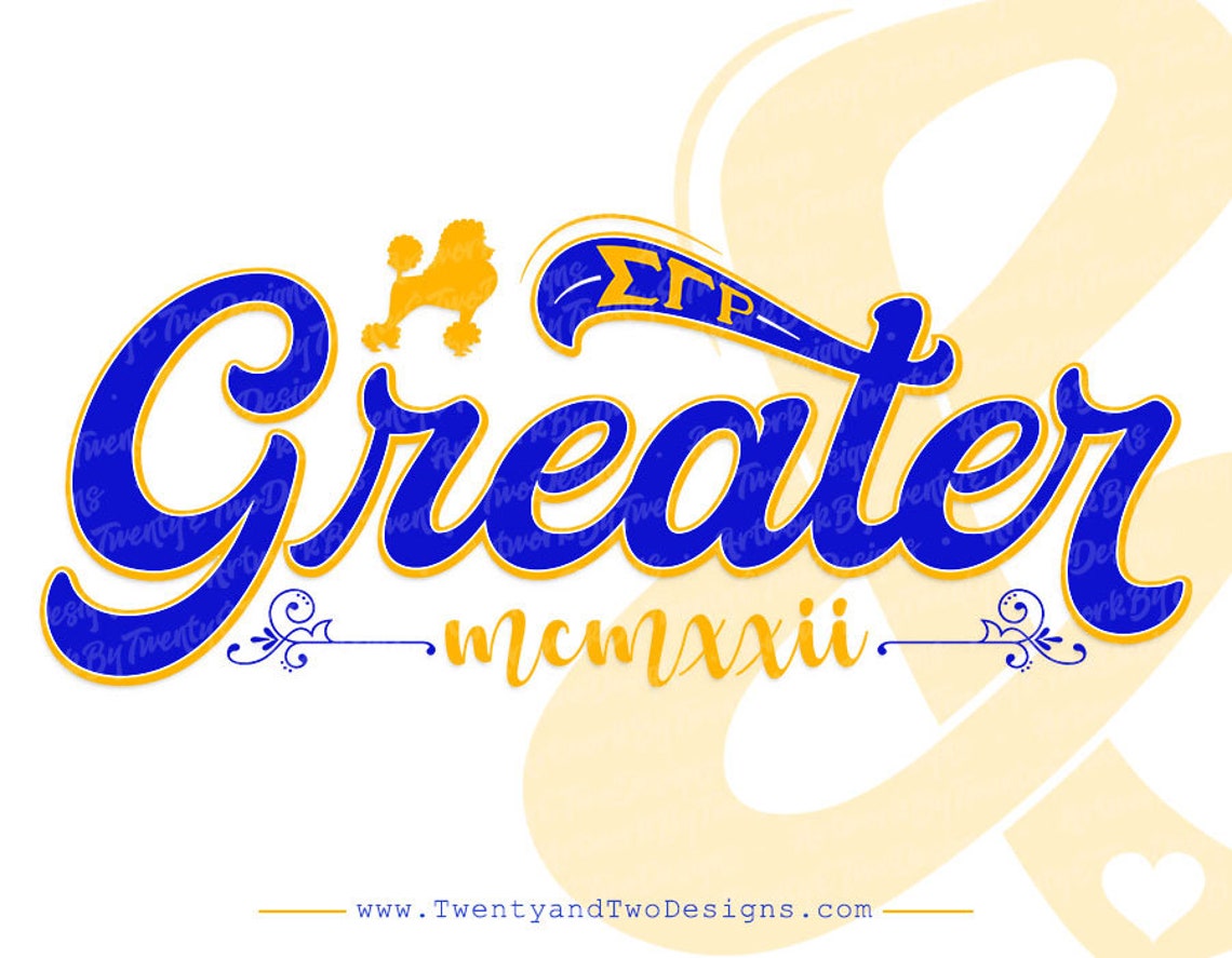 Sigma Gamma Rho Svg Sgrho Svg Pretty Poodle Svg Rhoyalty - Etsy