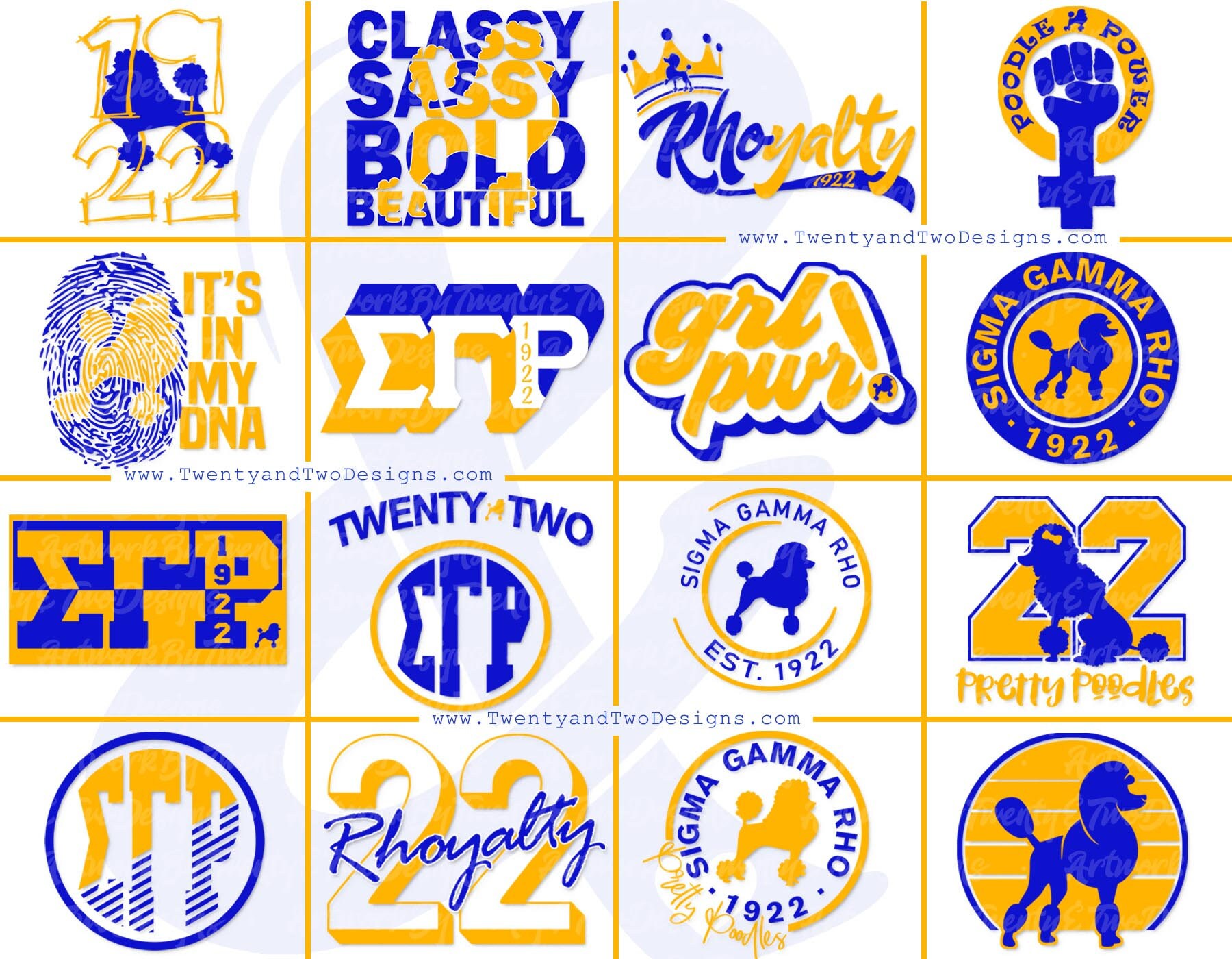 Sgrho Poodle Svg Sgrho Paraphernalia Rhoyal Svg Sigma Gamma - Etsy