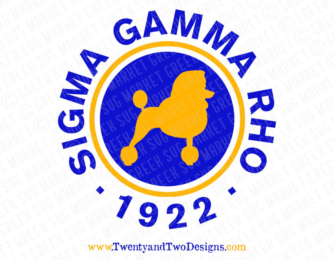 Sigma Gamma Rho Svg SGRho Svg Pretty Poodle Svg Rhoyalty | Etsy