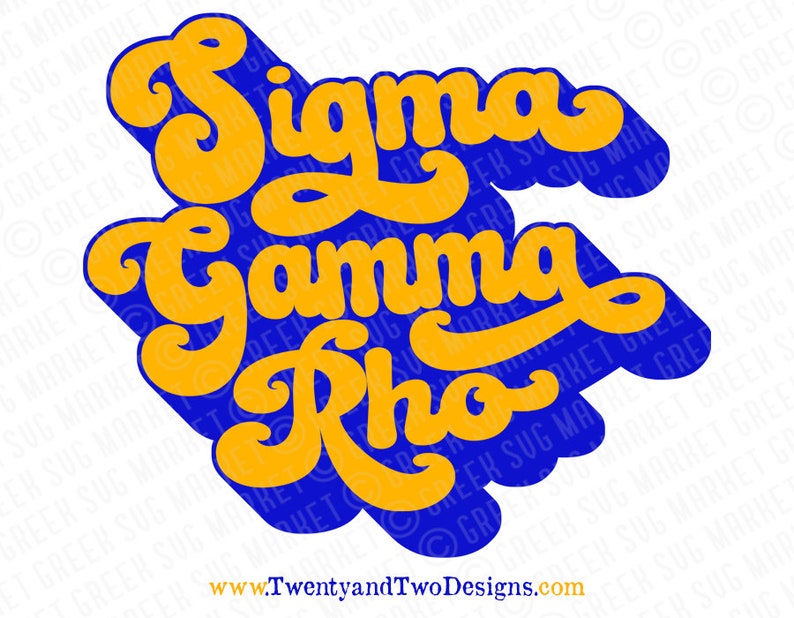 SGRho SVG Sigma Gamma Rho Svg Sigma Gamma Rho Art Sigma | Etsy