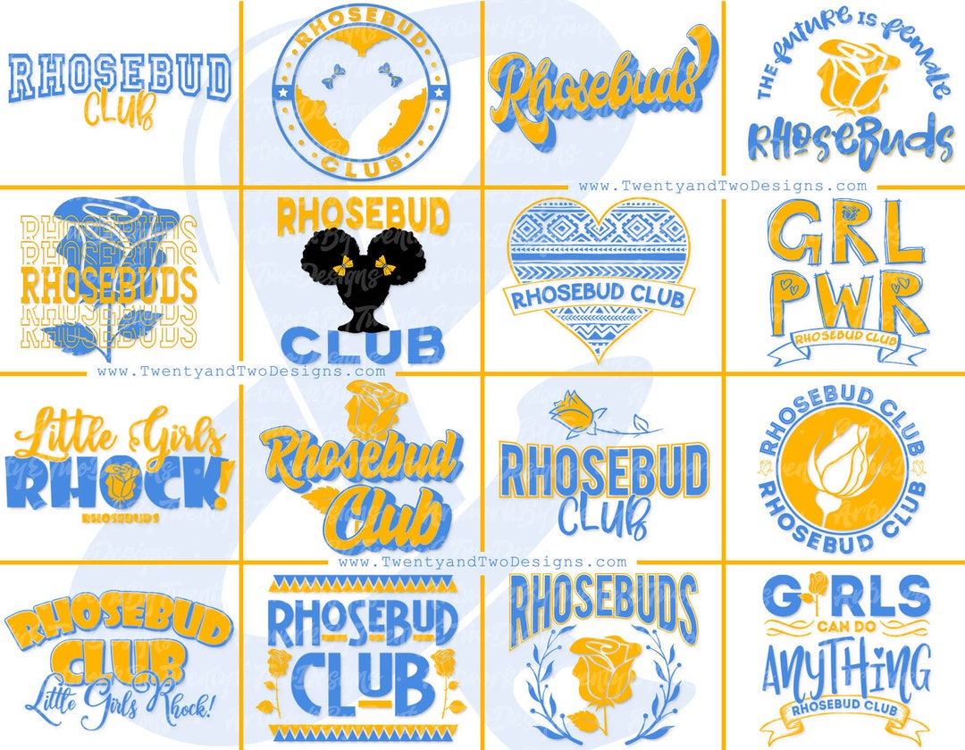 Rhosebuds Svg Rhosebud Club Svg Sgrho SVG Sigma Gamma Rho - Etsy