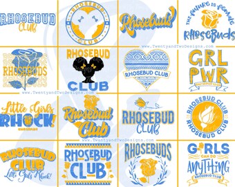 Rhosebud Club Svg Rhosebud Svg Sgrho SVG Sigma Gamma Rho | Etsy