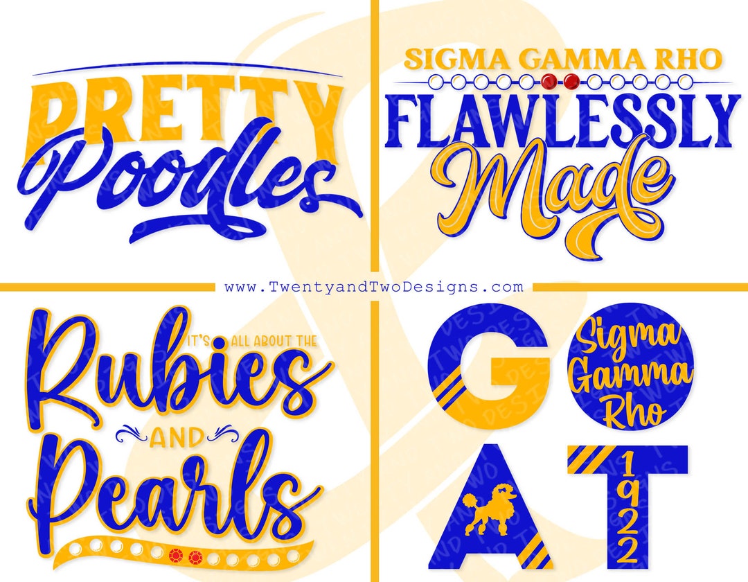 Rhoyal Svg Sigma Gamma Rho Svg SGRho Svg Pretty Poodle Svg - Etsy 日本