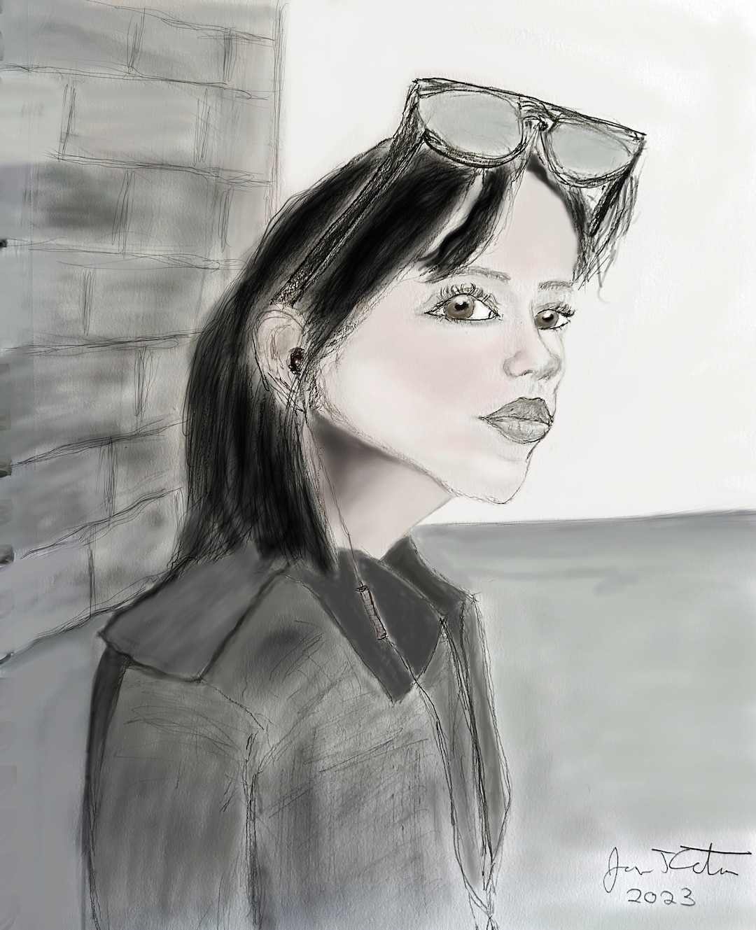 Jenna Ortega Drawing - Etsy