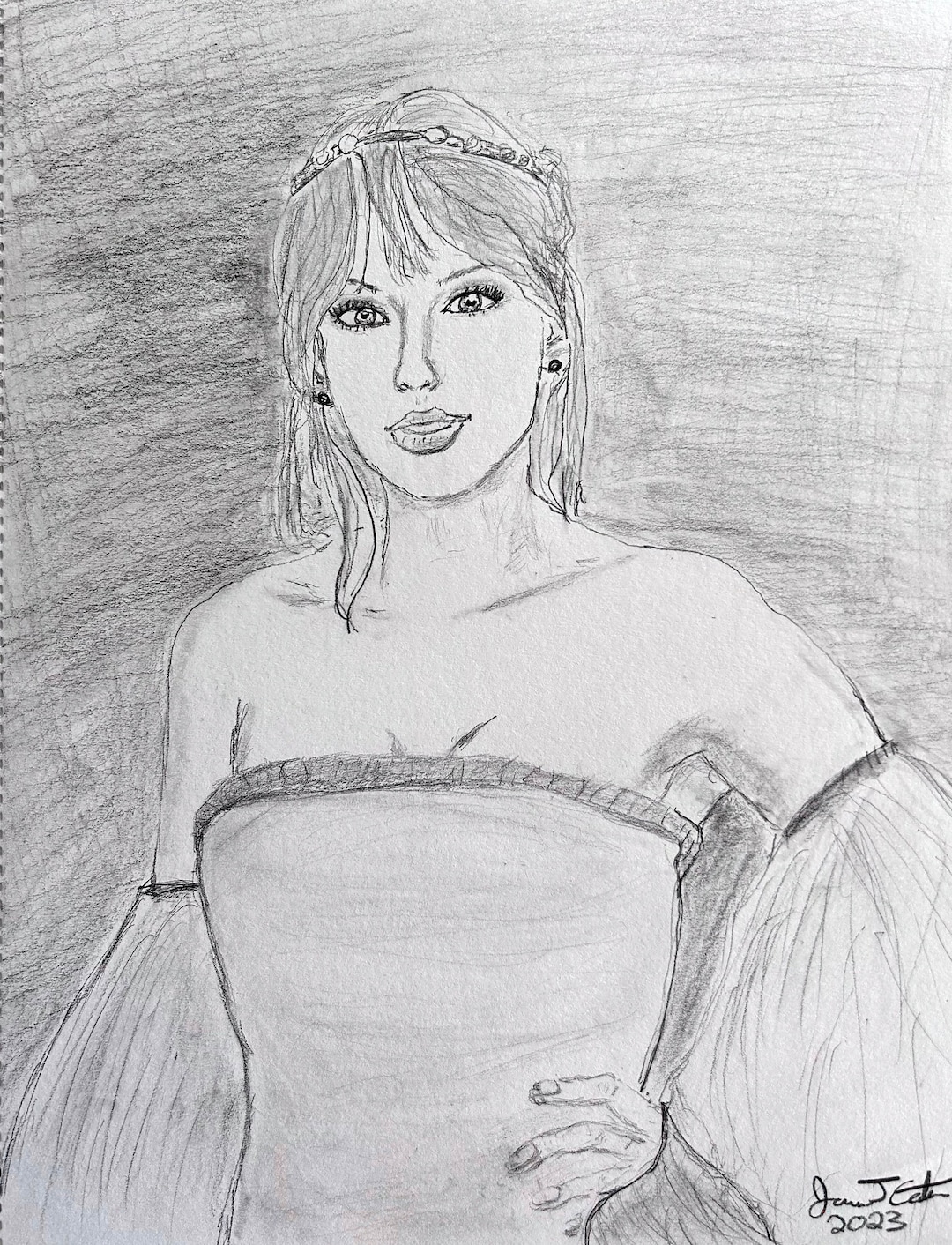 Taylor Swift Pencil Drawing Print - Etsy