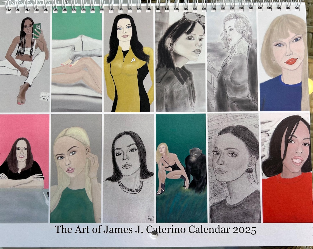 The Art of James J. Caterino Calendar 2025 - Etsy