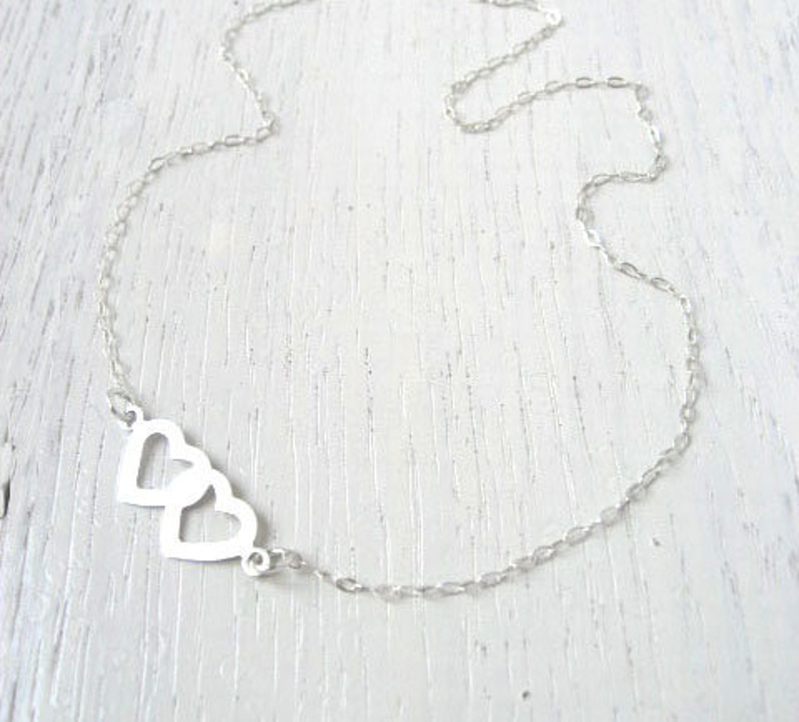 Mother Daughter Necklace Heart 14k Gold Fill or Sterling - Etsy