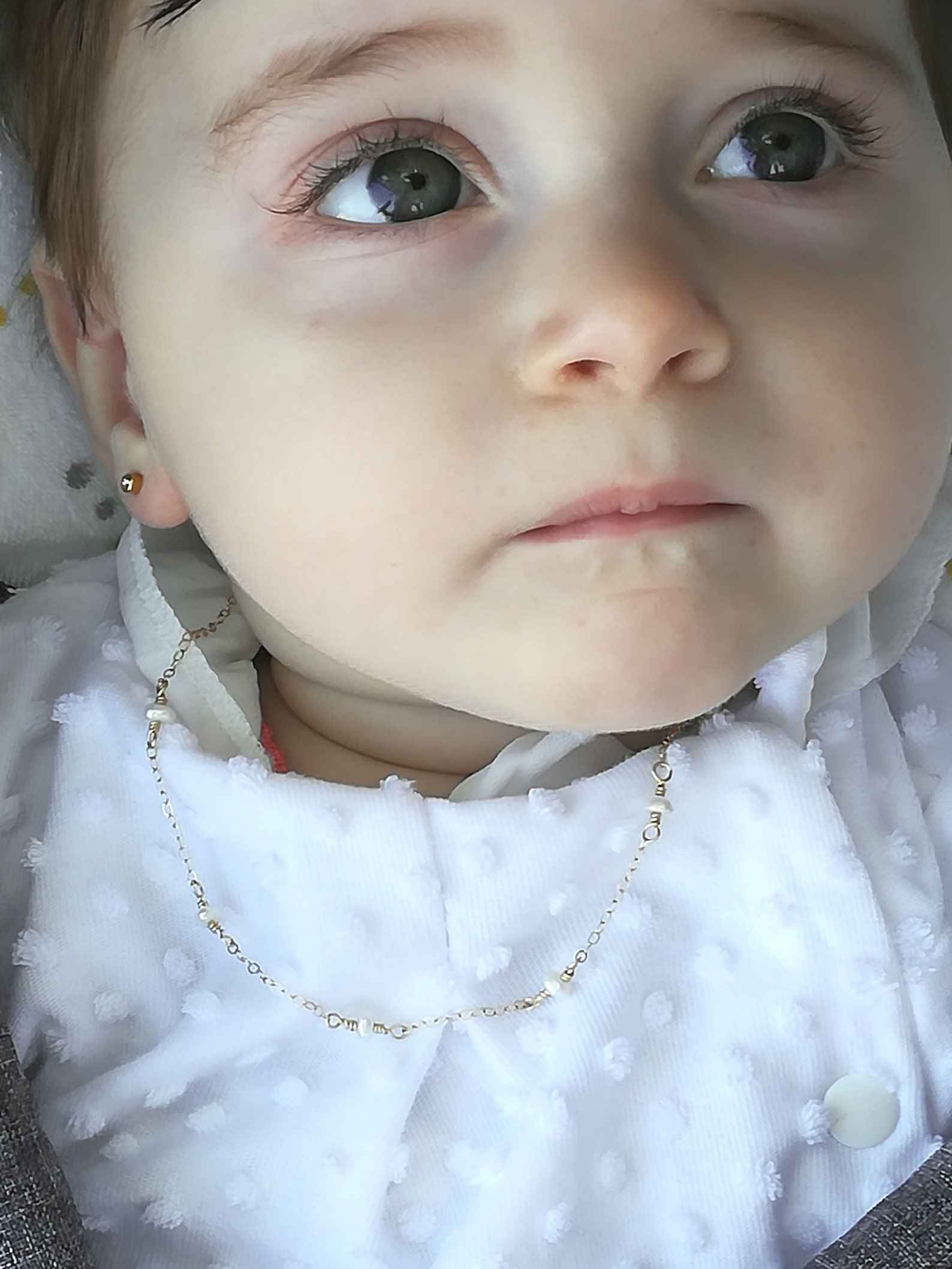 Baby Pearl Necklace 14k Glod Fill or Sterling Silver Baby - Etsy