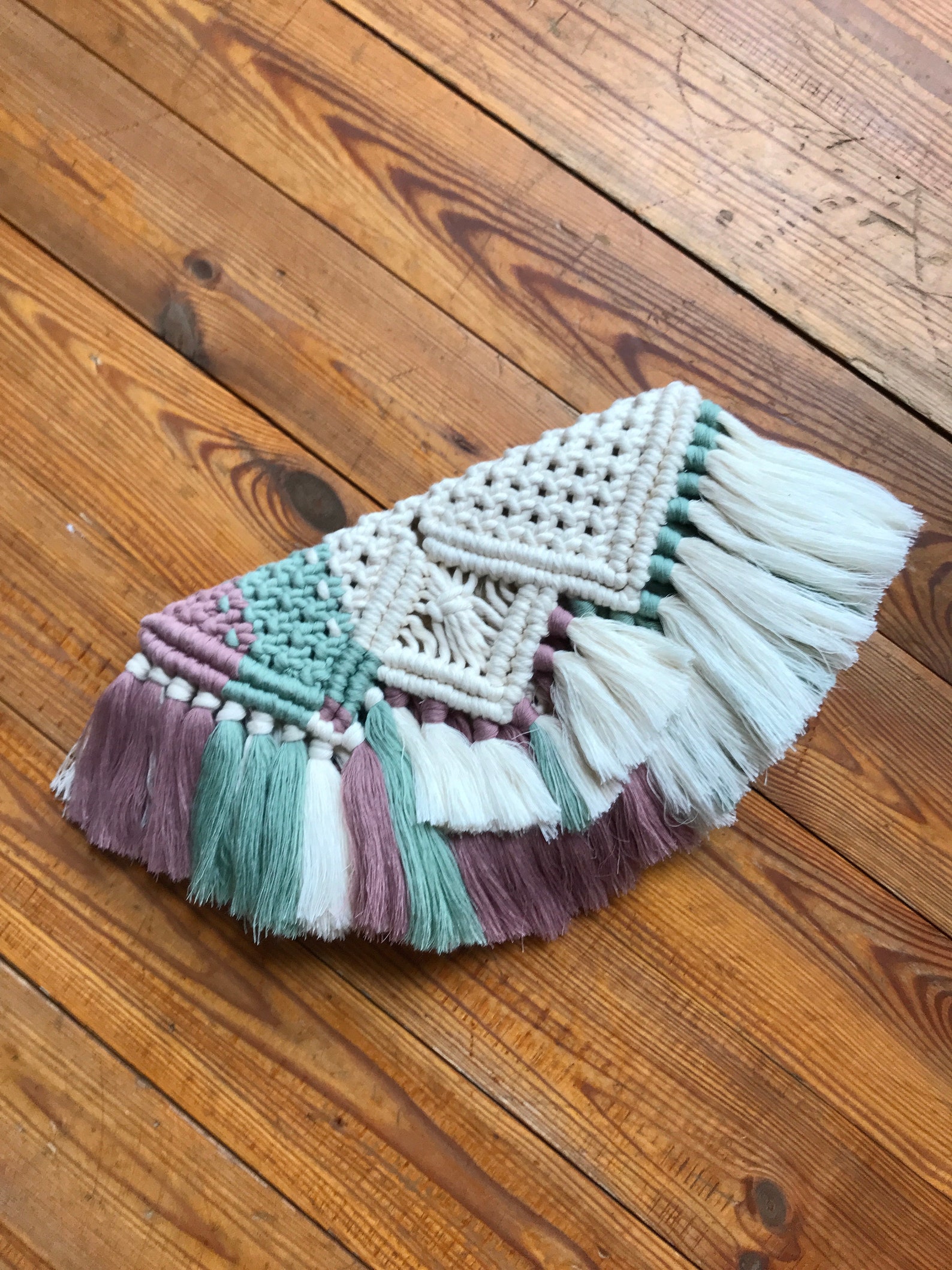 Clutch Macrame Clutch Bag Macrame Handmade Multicolor - Etsy