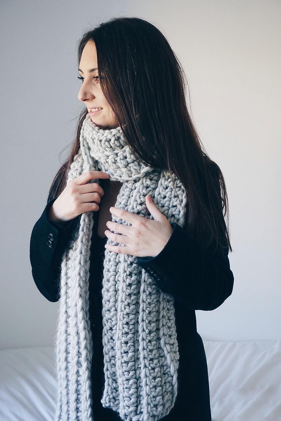 Chunky Wool Scarf Crochet Pattern: Beginner Friendly (PDF Pattern) - Etsy