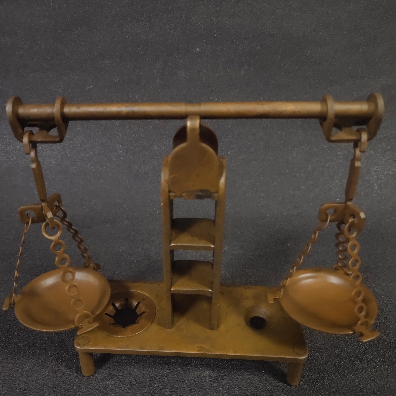 Handcarved Copper Balance Scale, Tabletop Ornament, Exquisite and Rare ...
