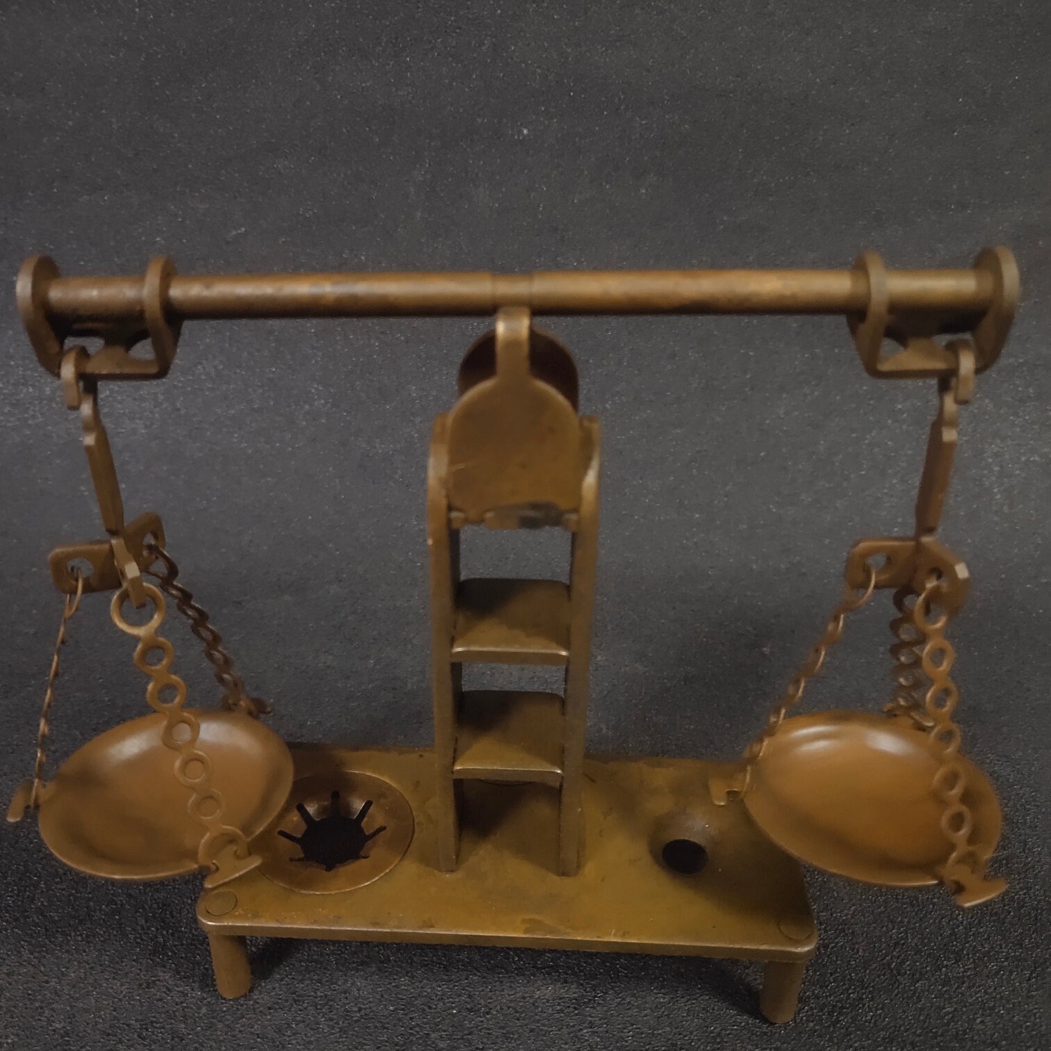 Handcarved Copper Balance Scale, Tabletop Ornament, Exquisite and Rare ...
